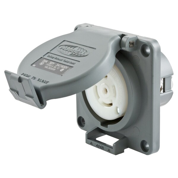 Hubbell Wiring Device-Kellems Locking Devices, Twist-Lock®, Watertight Safety Shroud, Receptacle ...